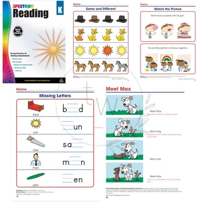 Spectrum Reading Grade K 1 2 3 4 5 6 7 8 | Buku Latihan Membaca ...