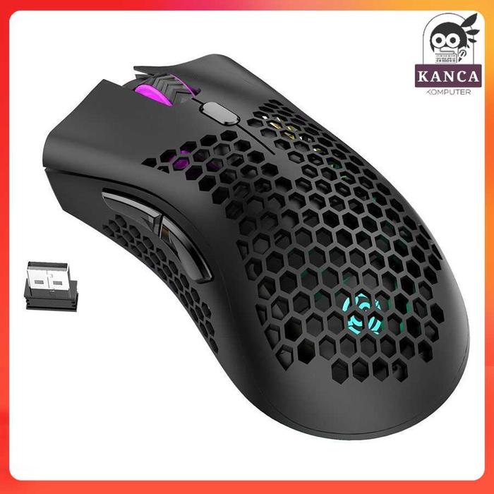 Jual K-SNAKE Mouse Gaming Wireless RGB Honeycomb Rechargeable - BM600 ...