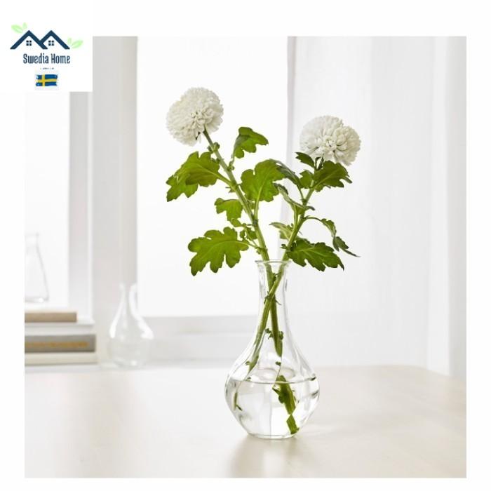 Vas Bunga Kaca Bening Untuk Tangkai Bunga Cantik Tinggi 17cm - Shop ...