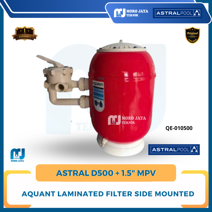 Jual Sand Filter Kolam Renang Astral D500+1.5" MPV Aquant Filter Side ...