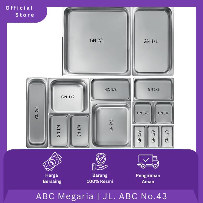 Getra Gastronom Stainless Steel Food Pan Solid / Panci Wadah - Shop ...
