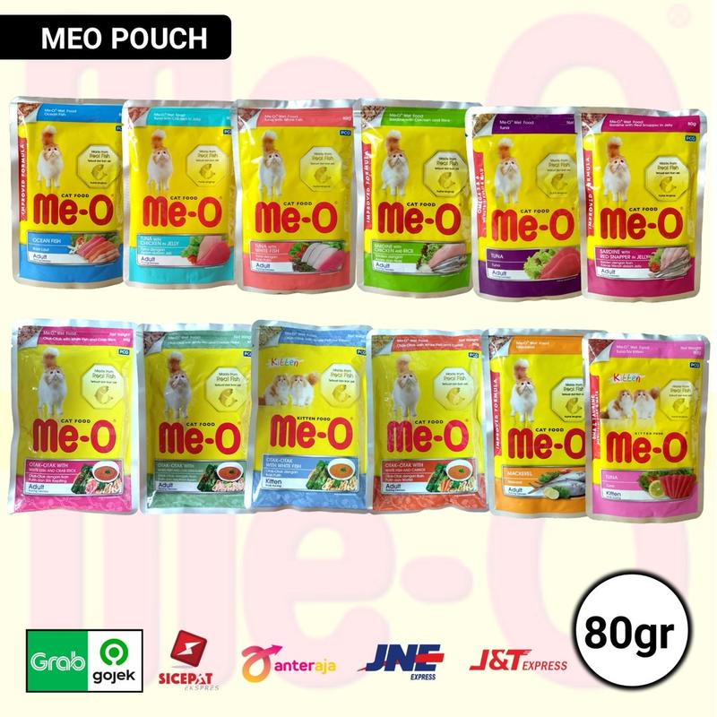 Meo Pouch 80gr Makanan Kucing Basah MEO wet food - Shop | Tokopedia