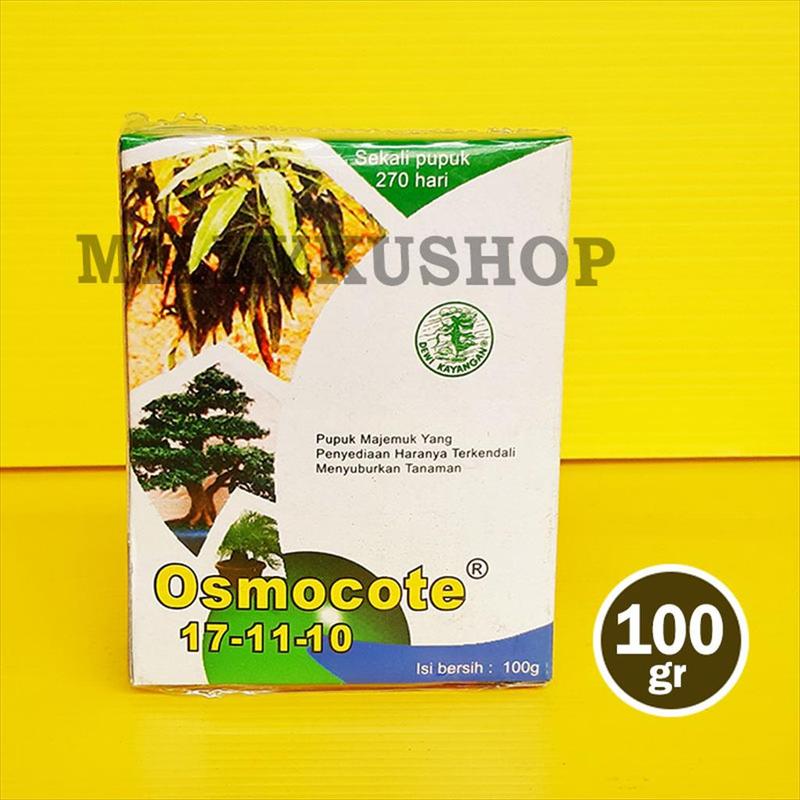 PUPUK OSMOCOTE 17 11 10 100 GRAM KEMASAN PABRIK DEKASTAR DAUN - Shop ...