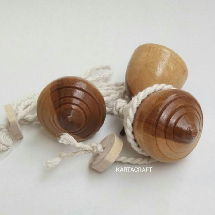 Gasing kayu tradisional mainan anak gasing panggal - Shop | Tokopedia