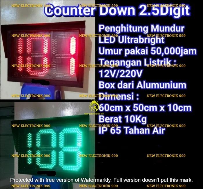 Jual LAMPU COUNTER DOWN TRAFFIC 3 DIGIT LED LAMPU DOWN COUNTER LALU ...