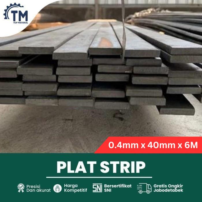 Jual Plat Strip 0.4mm x 40mm x 6M Full SNI Besi Flat Bar - Kab ...