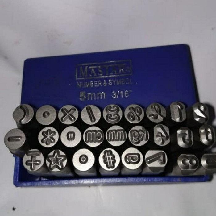 Jual stamp punch angka dan simbol ketok bintik 10mm mastar german Best ...