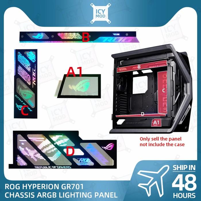 Jual ASUS GR701 Laser Engraving Case Panel ARGB Lighting Plate ROG ...