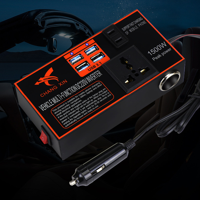Jual Inverter Mobil Listrik DC ke AC 100W with 4 Port USB - Jakarta ...