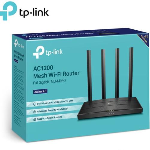 Jual TP-Link Archer A6 AC1200 Wireless MU-MIMO Gigabit Router E1 ...