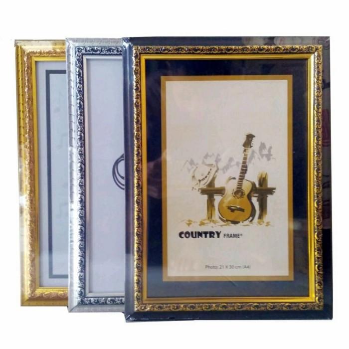 bingkai foto ukir A4 (21x30) gold, silver, coklat - Shop | Tokopedia