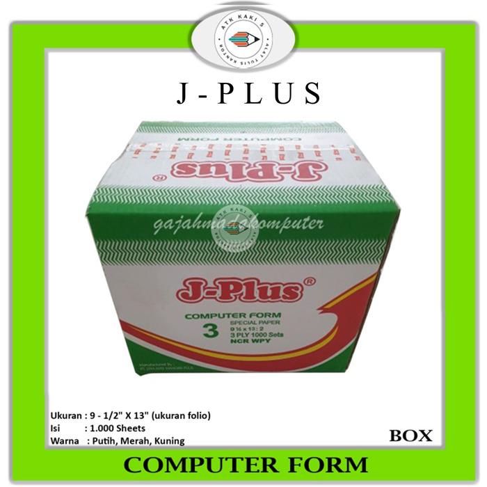Jual Continous Form 91/2 x 13 3Ply/2 ( K3/2 Jplus ) NCR / Kertas ...