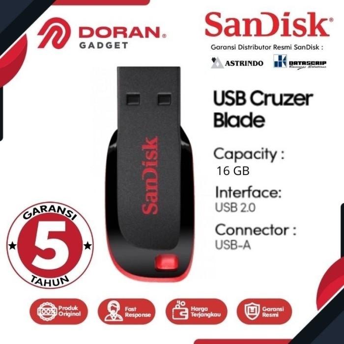 FlashDisk SanDisk Cruzer Blade 16GB USB FD CZ50 16 GB Flash Drive ...