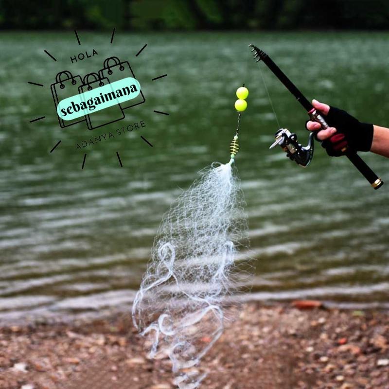 Kactzdz Jaring Pancing Umpan Ikan Fishing Net Trap Cage Tackle - FN3C ...