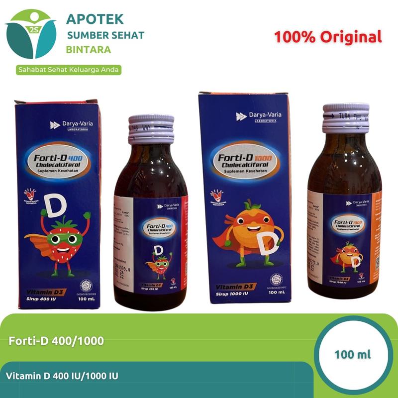 Forti D 400 IU Sirup | Forti D 1000 IU Sirup | Vitamin D3 untuk - Shop ...