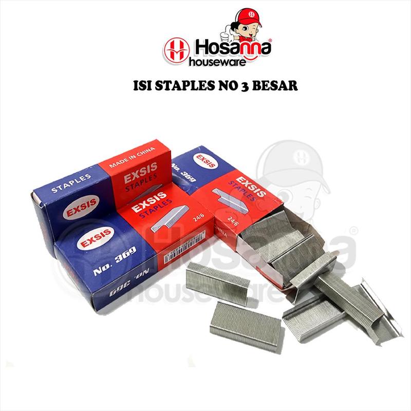 ISI STAPLES NO 3 BESAR - Shop | Tokopedia