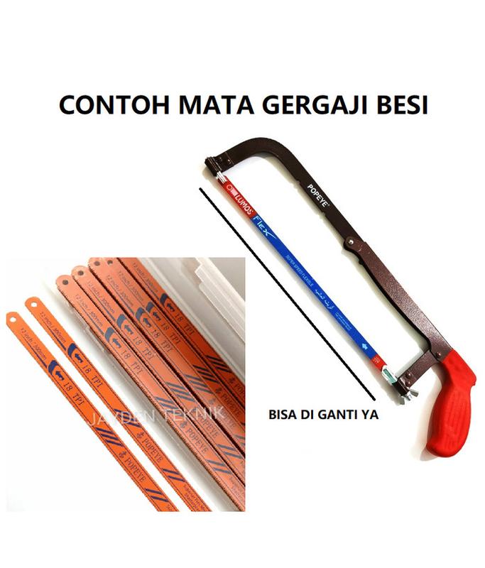 Refil mata gergaji besi 12 inc / mata pisau gergaji besi 18 TPI popeye ...