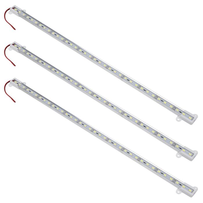 Jual 3X 50Cm 12V 36 Led 5050 Smd Hard Strip Bar Light Aluminum Rigid ...