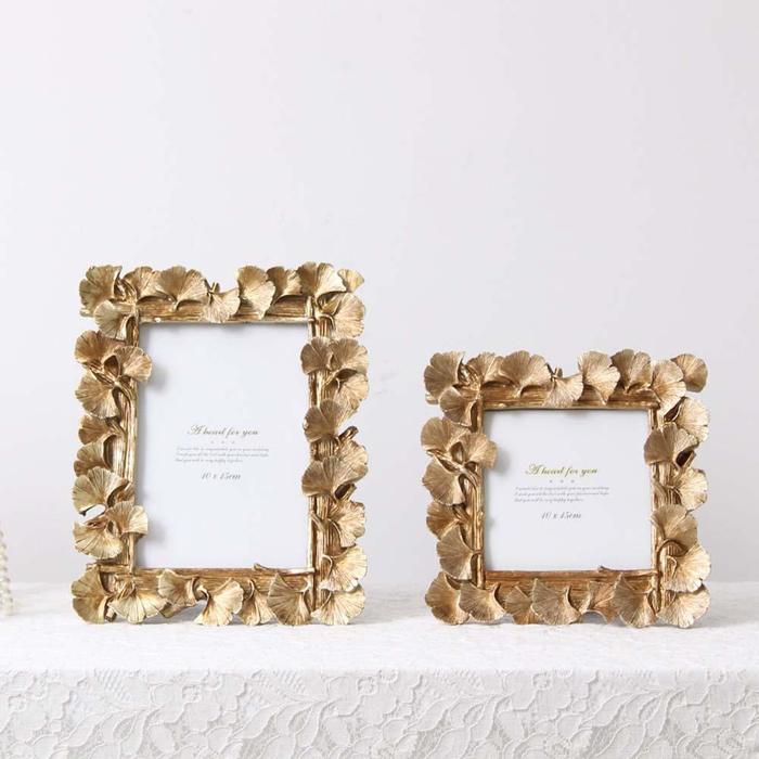 Jual Rebuy Bingkai Foto DIY Resin Ginkgo Daun Meja Properti Fotografi ...