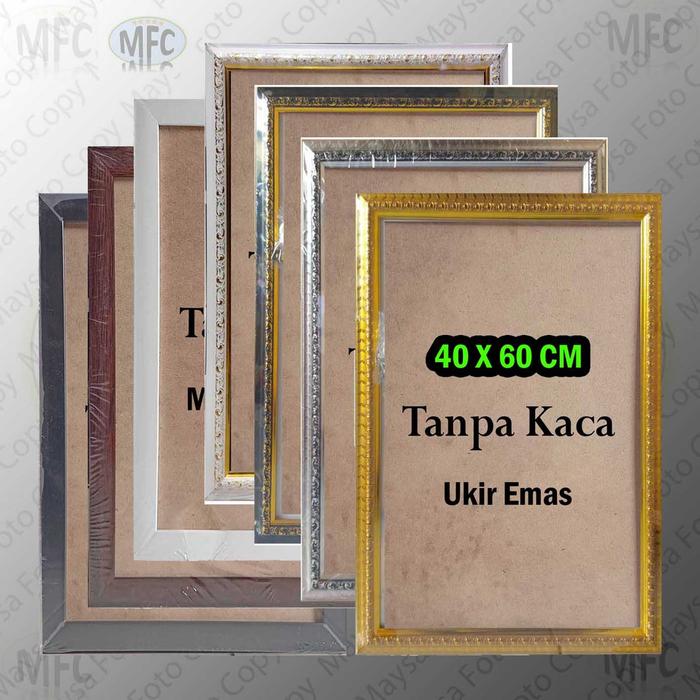 Jual Bingkai foto Tanpa kaca 40x60 full 3 cm Minimalis Hitam dan Ukir ...