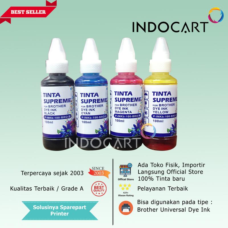 Tinta Refill Printer Brother - 100ml Supreme - Dye Color - Shop | Tokopedia