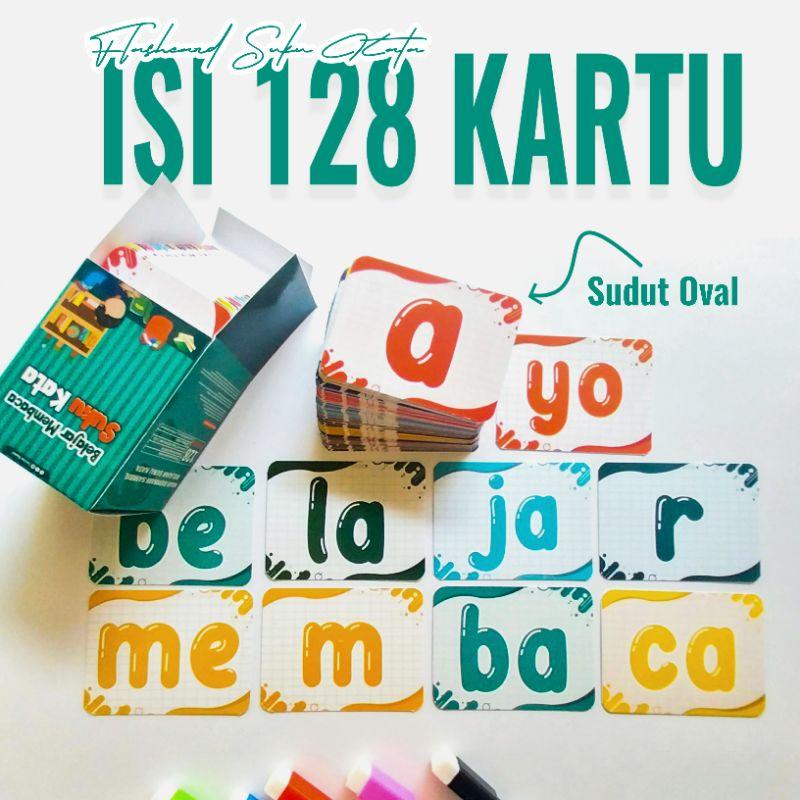 Flash Card Belajar Membaca Suku Kata - Shop | Tokopedia