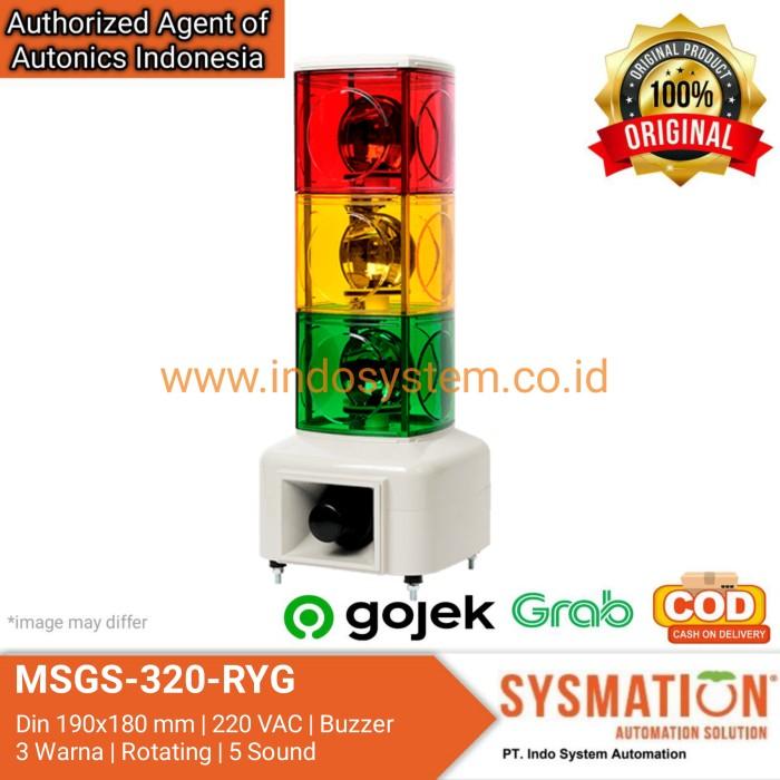 Jual Autonics Indicator Lamp MSGS-320-RYG Menics, 220 VAC - Kota Depok ...