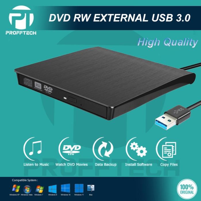 DVD RW Burner External Optical Drive CD/DVD ROM USB 3.0 PROFFTECH ...