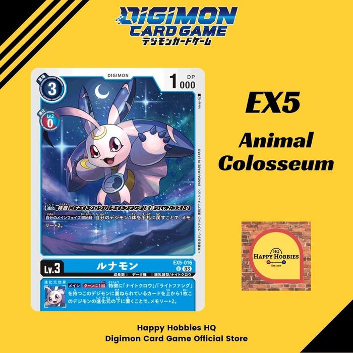 Jual Digimon Card Game EX5-016 Lunamon Uncommon - Pararel - Kota ...