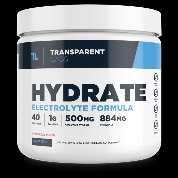 Transparent labs HYDRATE RAPID ELECTROLYTE REPLENISHER 40 servings ...