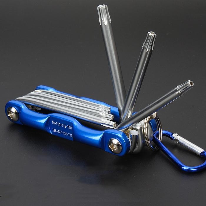 Jual Folding Hex Key Box End Wrench Set Allen Key Hexagon Flat Ball ...
