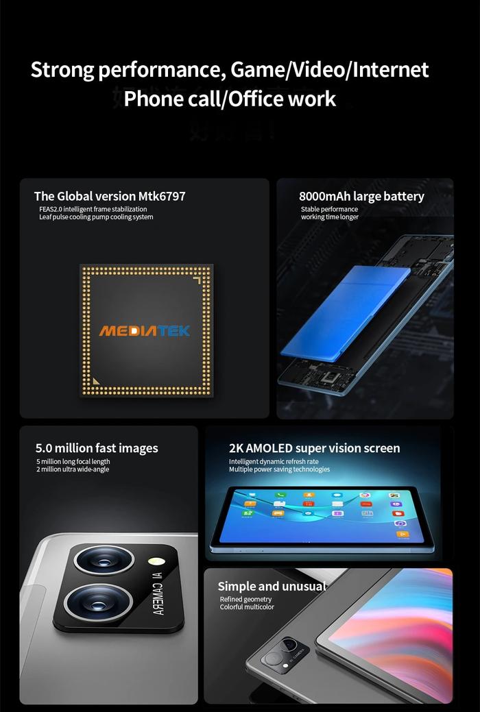 Jual . Bdf Original P60 Tablet Pc 10.1 Inch 8Gb Ram 256Gb Rom Android ...