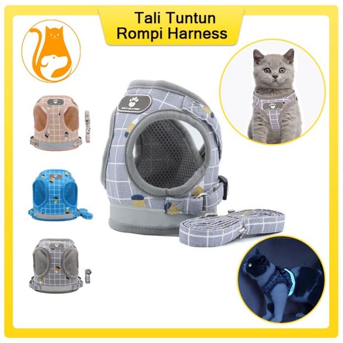 Hugopet PetSafe Tali Tuntun Rompi Harness Hewan Anjing Kucing Model ...