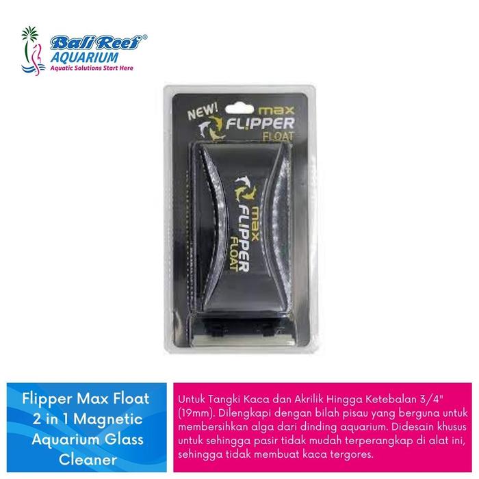 Jual Flipper Max Float 2in1 Magnetic Aquarium Glass Cleaner - Kota ...
