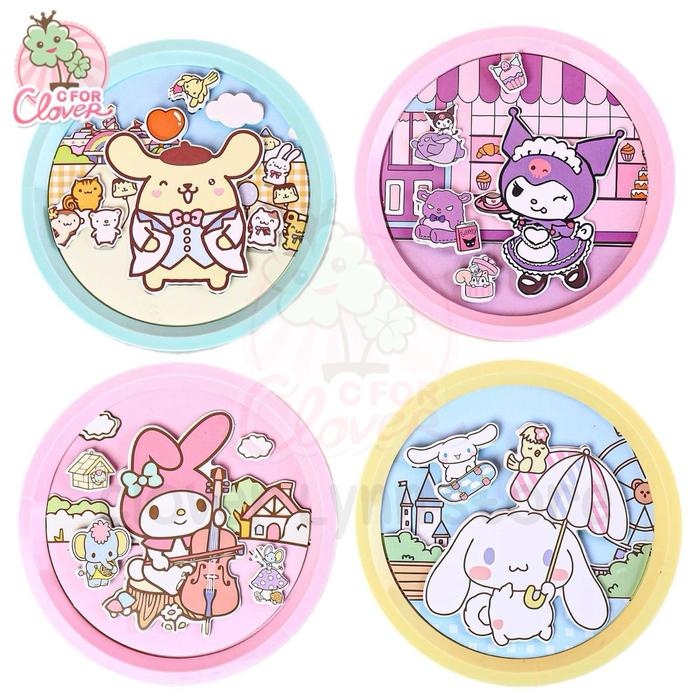 Jual CUTE CHARACTERS DIY POP UP 3D WITH FRAME my melody kuromi cinamo ...