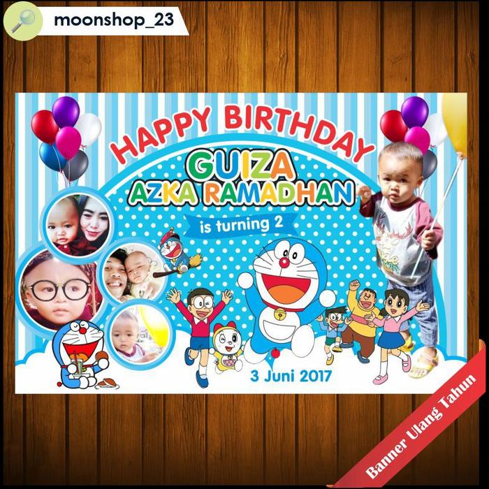 Jual Terlaris! Spanduk / Banner / Backdrop Ulang Tahun Custom Tema ...