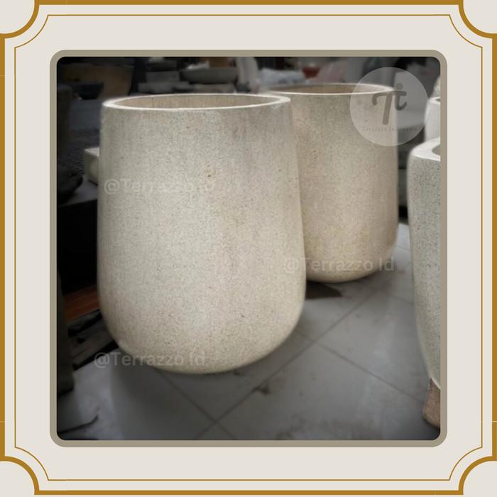 Jual pot taman teraso model palm | vas bunga terrazzo | vas tanaman ...
