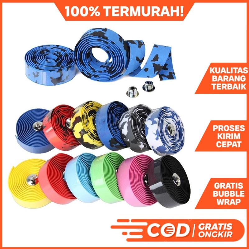 BARTAPE HANDLEBAR SEPEDA BALAP FIXIE DROPBAR HAND GRIP STANG ROADBIKE ...