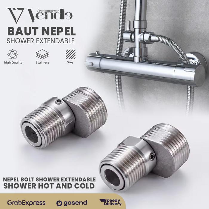 Jual Baut Nepel Shower Extendable Stainless Steel - Baut Kran Air ...