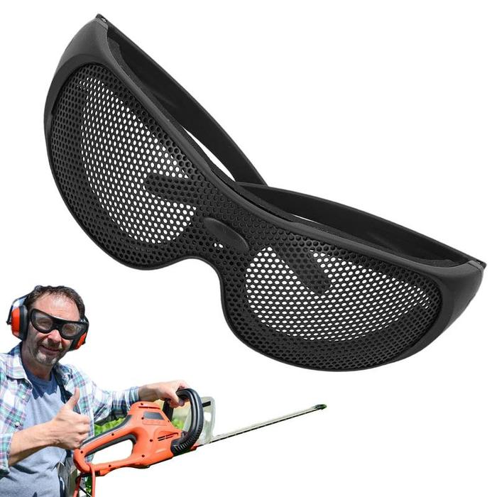 Jual Safety Goggles For Men Shock Resistant Metal Mesh Safety Glasses ...