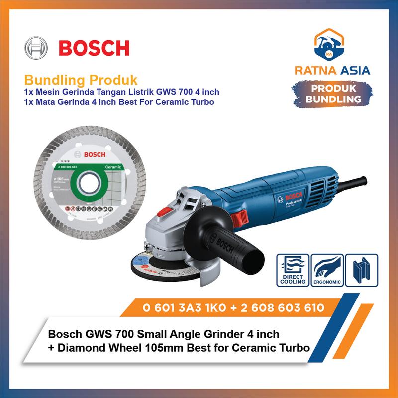Mesin Gerinda 4 inch GWS 700 Professional 100mm + Mata Gerinda - Shop ...