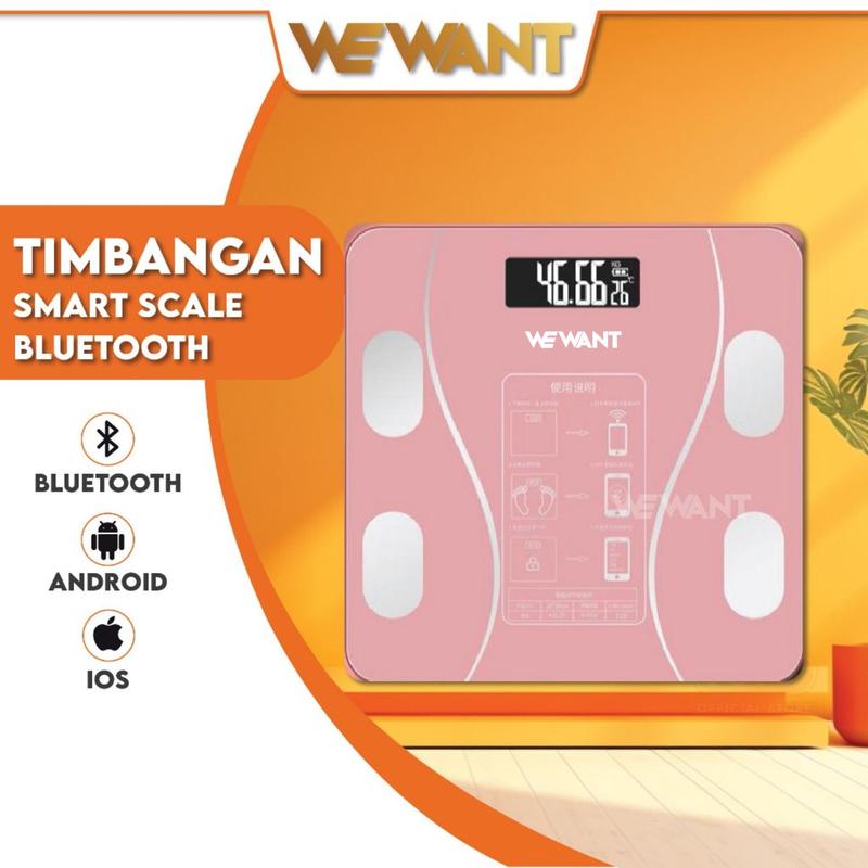 Digital Timbangan Badan Bluetooth Body Fat BMI Smart Scale Glass - Shop ...