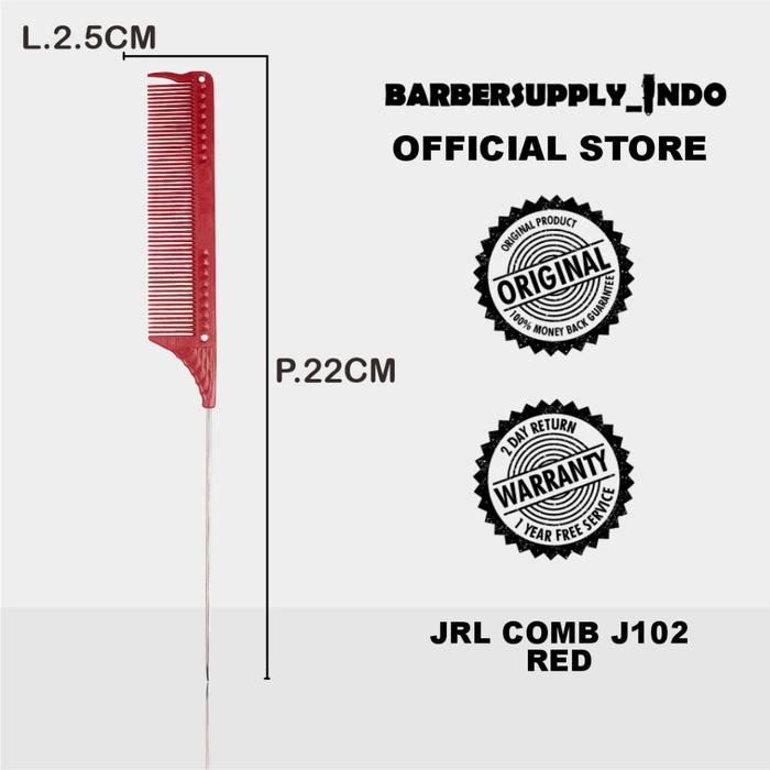 Jual Jrl Pin Tail Comb Sisir Potong Tulang Sisir Ekor Parting Besi J102 ...