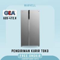 Jual Kulkas Inverter Gea G2d-472.R Inox Kulkas Side by Side 2 Pintu ...