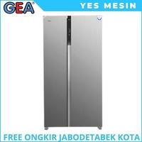 Jual Kulkas Inverter Gea G2d-472.R Kulkas Side By Side 2 Pintu Inox ...