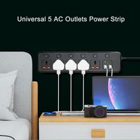 Jual Stop Kontak 5 Lubang Universal USB EU Plug 13A 100-250V 3250W ...
