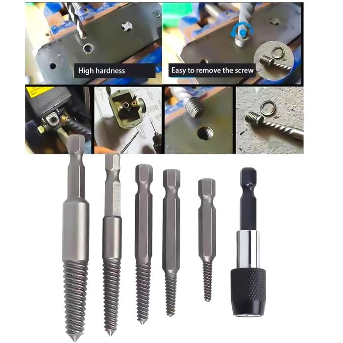 Jual Screw Extractor Set Twist Drill Bit Set Reverse Drill Bit ...