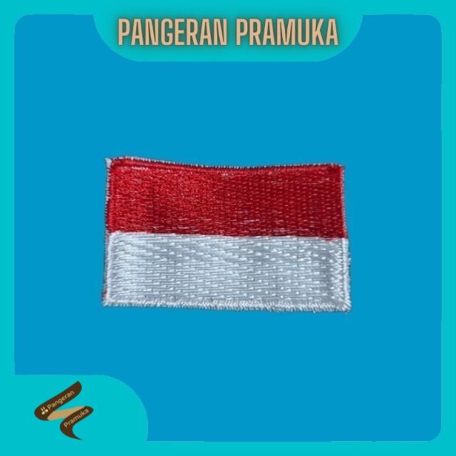 Badge seragam / Bed bendera merah putih Bordir 3x5 - Shop | Tokopedia