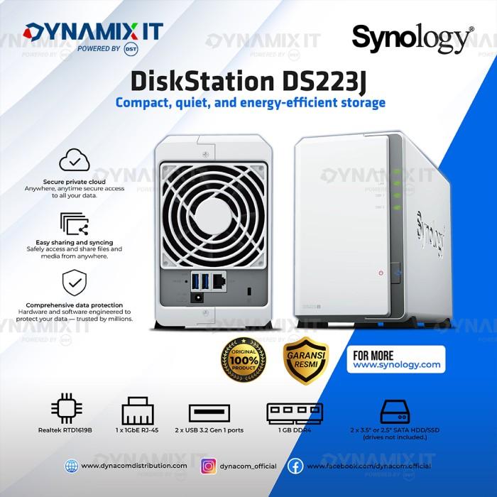 Synology NAS DiskStation DS223J 2-Bay Personal Cloud NAS Storage - Shop | Tokopedia
