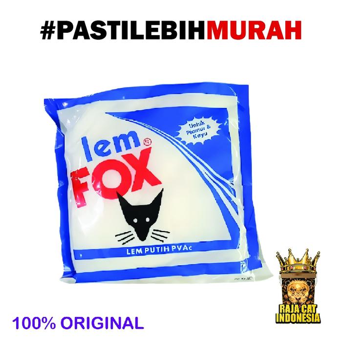 Jual Lem Fox Putih 600 gram bungkus biru / Lem kayu Fox bungkus biru ...